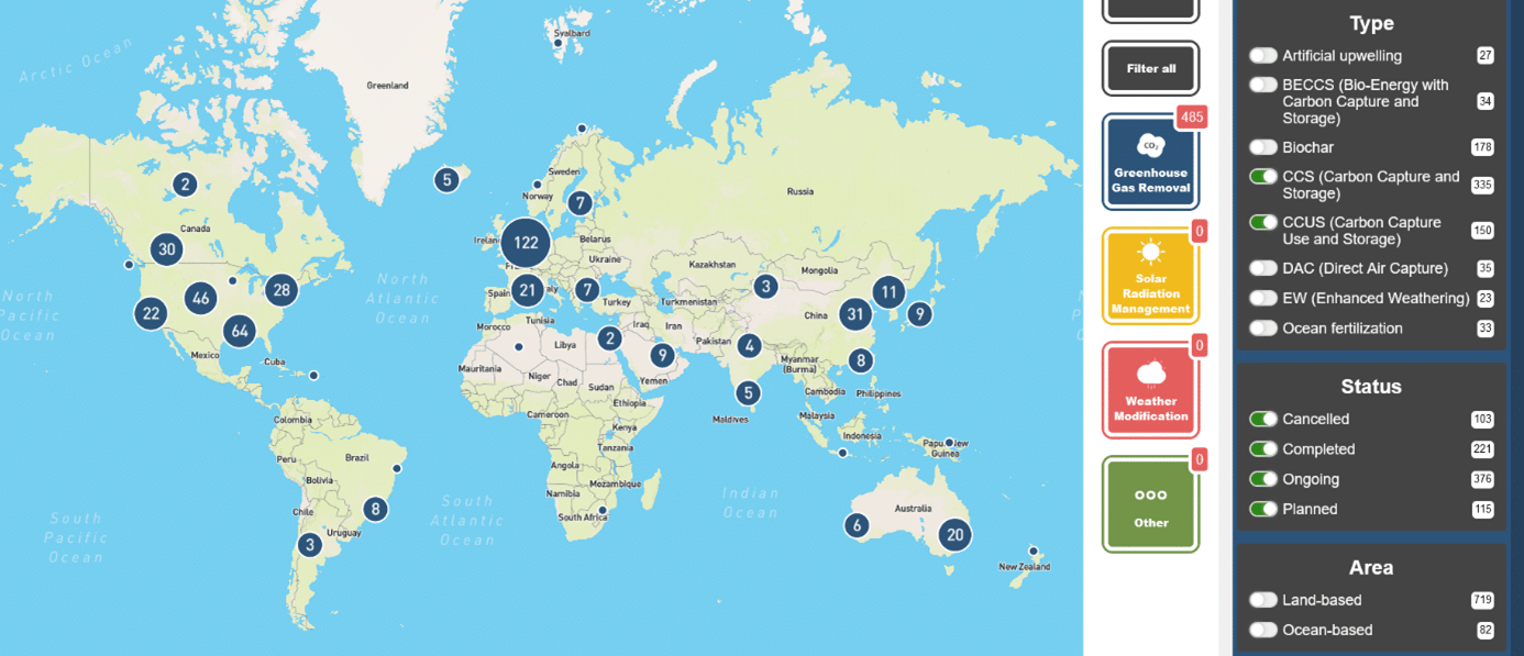 Fossil fuel industry and investments in CCS & CCUS - Geoengineering Monitor